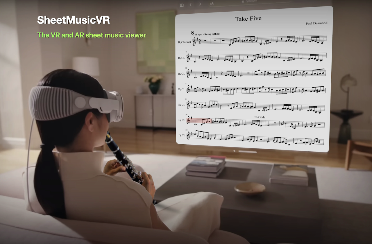 SheetMusicVR - The VR and AR sheet music viewer